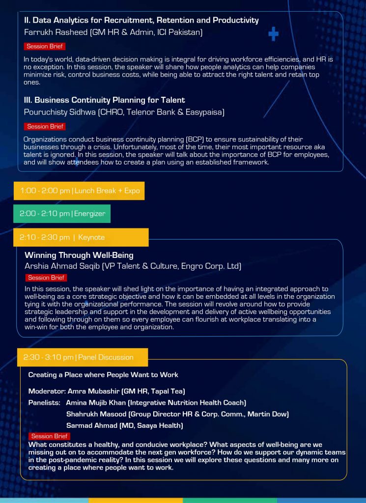 HR AND LEARNING CONFERENCE (CONNEX) 2022- KARACHI – PSTD