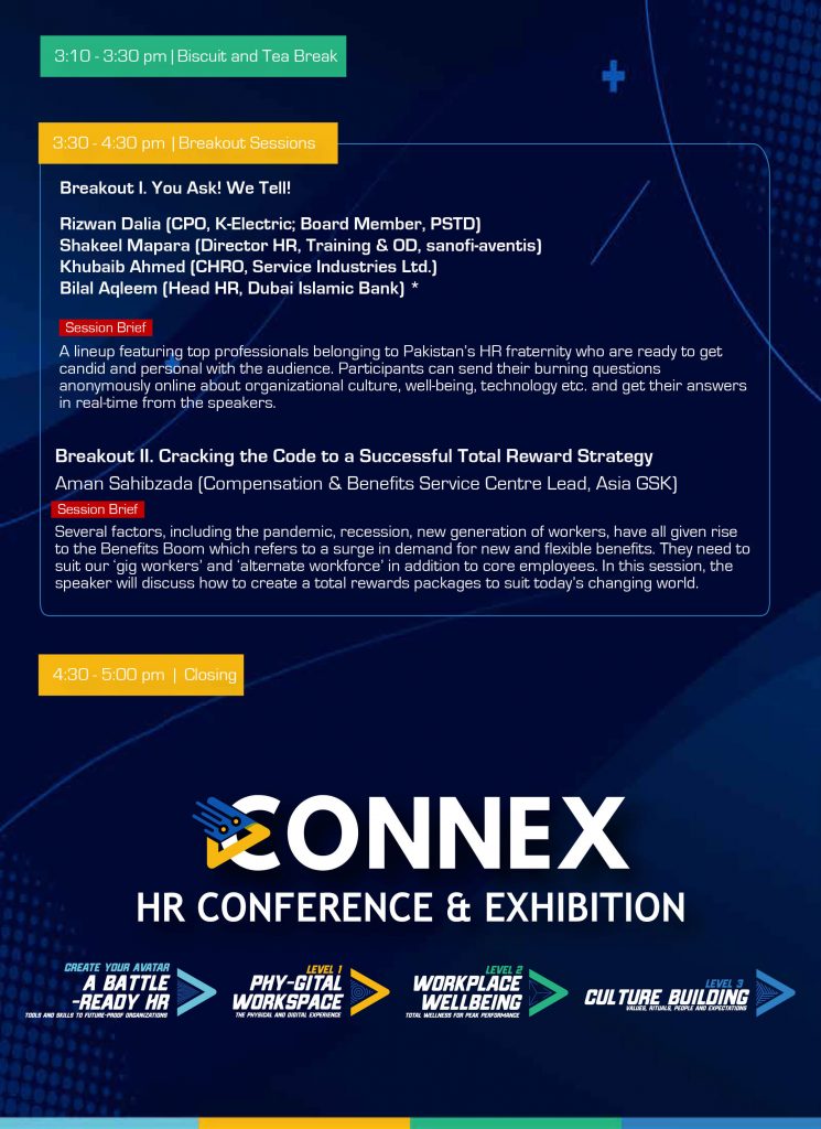 HR AND LEARNING CONFERENCE (CONNEX) 2022- KARACHI – PSTD